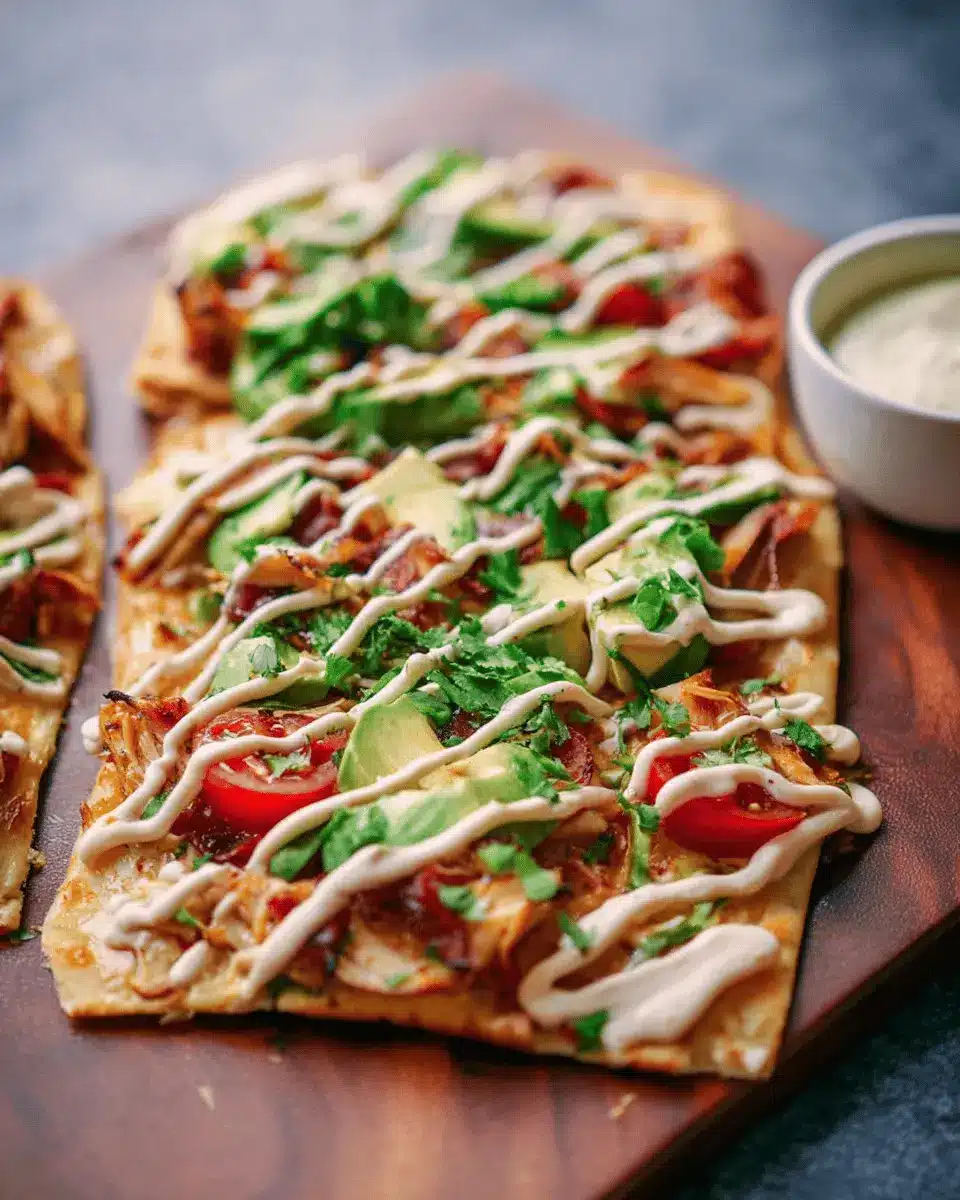 Chipotle Chicken Flatbread