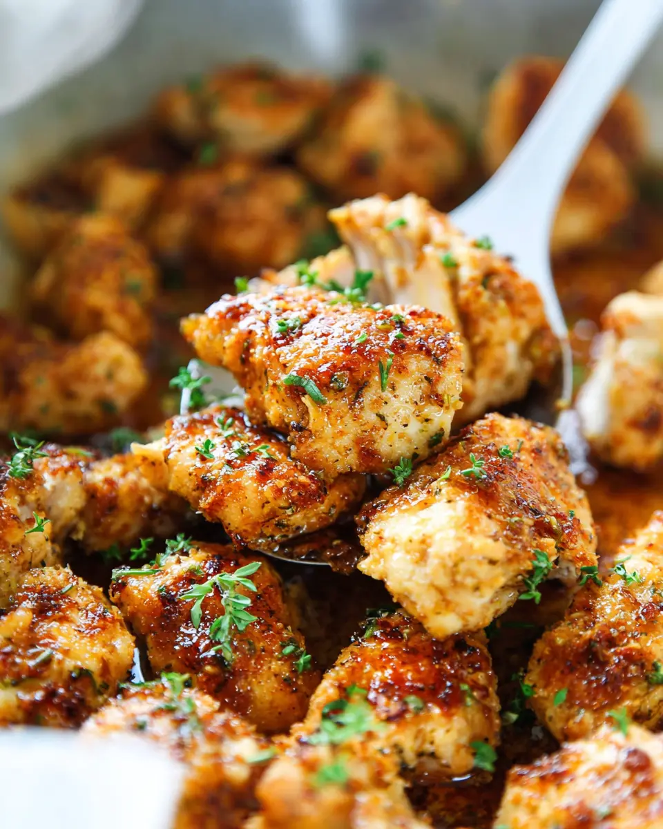 juicy oven baked chicken bites