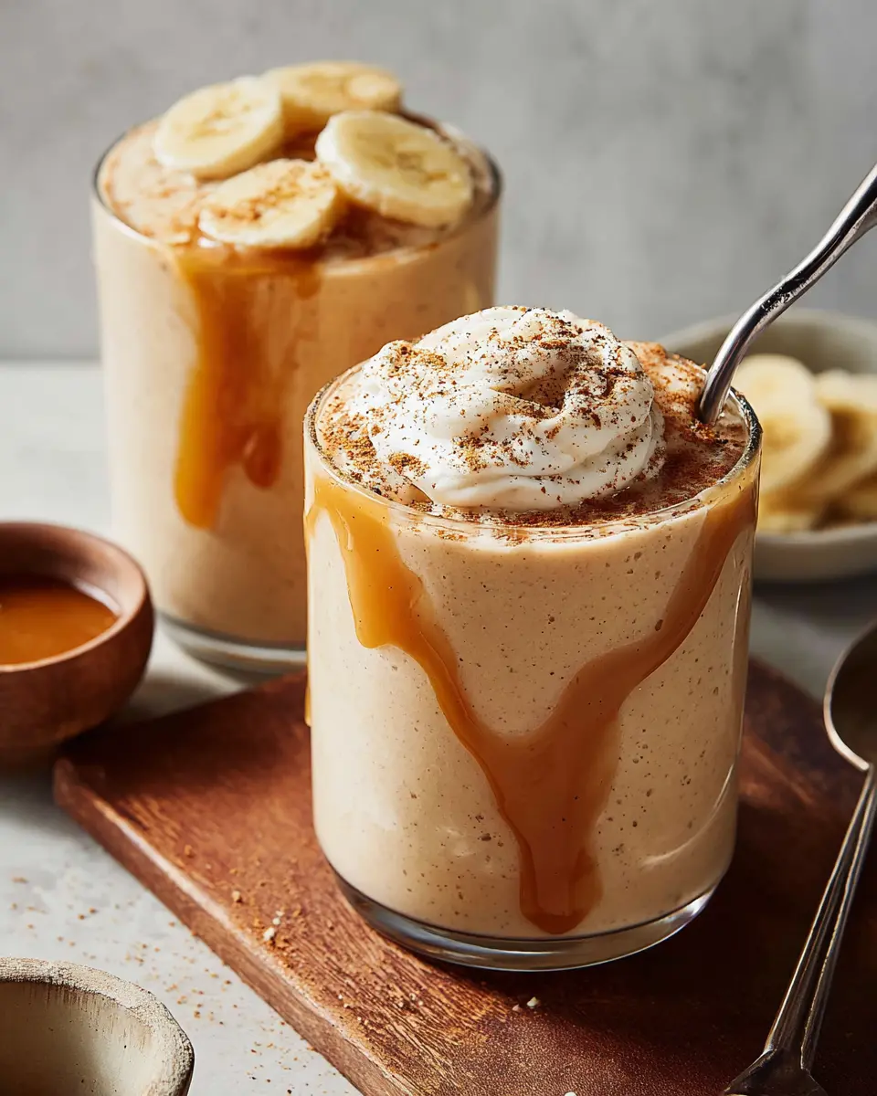 gut healthy bananas foster smoothie